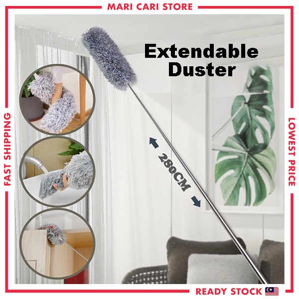 280cm Microfiber Duster Chicken Feather Broom Fan Cleaner Long Dust ...