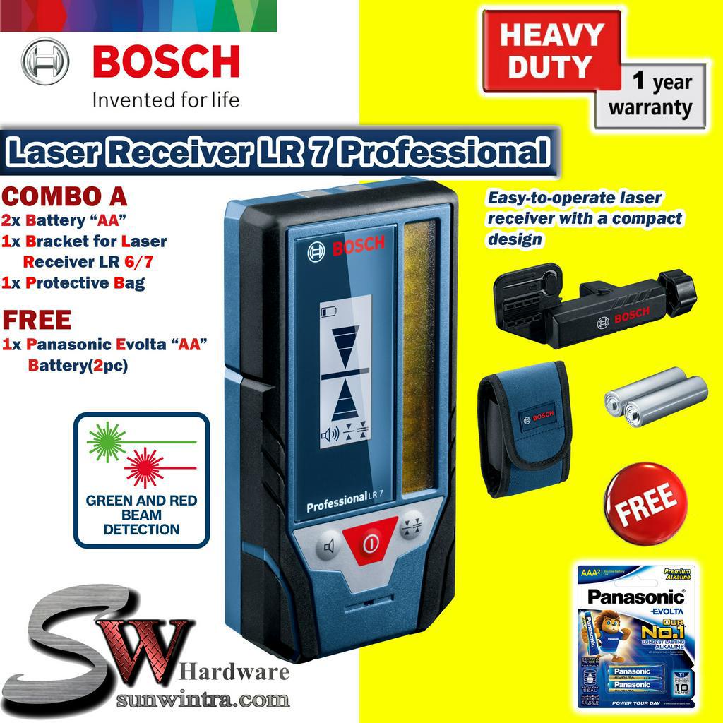 Bosch Laser Receiver LR 7 Professional LR7 for Green & Red Laser ...