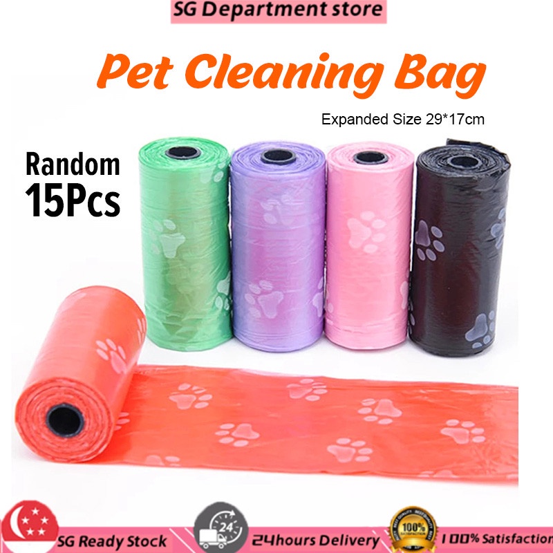 Pet Garbage Trash bag Toilet Garbage Poop Plastic Bag Cat Kucing Dog ...