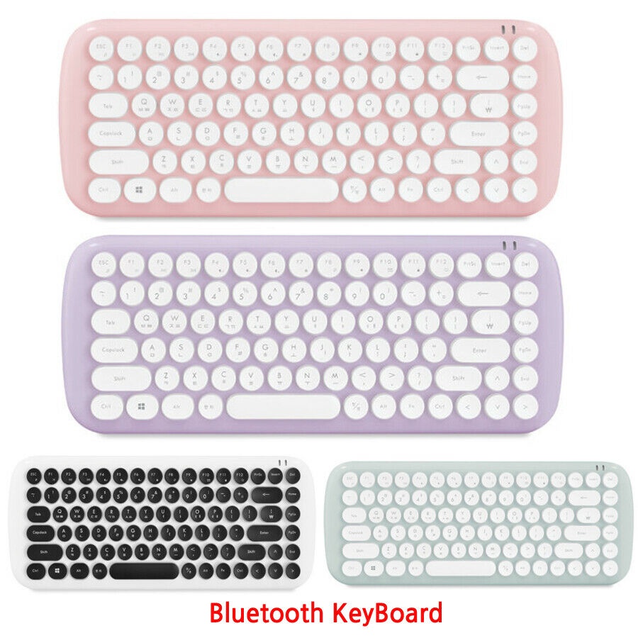 Retro BTK-03 Mini Bluetooth Keyboard Korean English Layout | Shopee Singapore