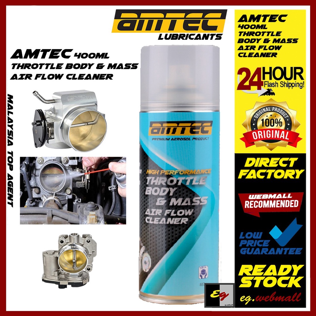 AMTEC AMA940 THROTTLE BODY MASS AIR FLOW CLEANER 400ml motor car spray ...