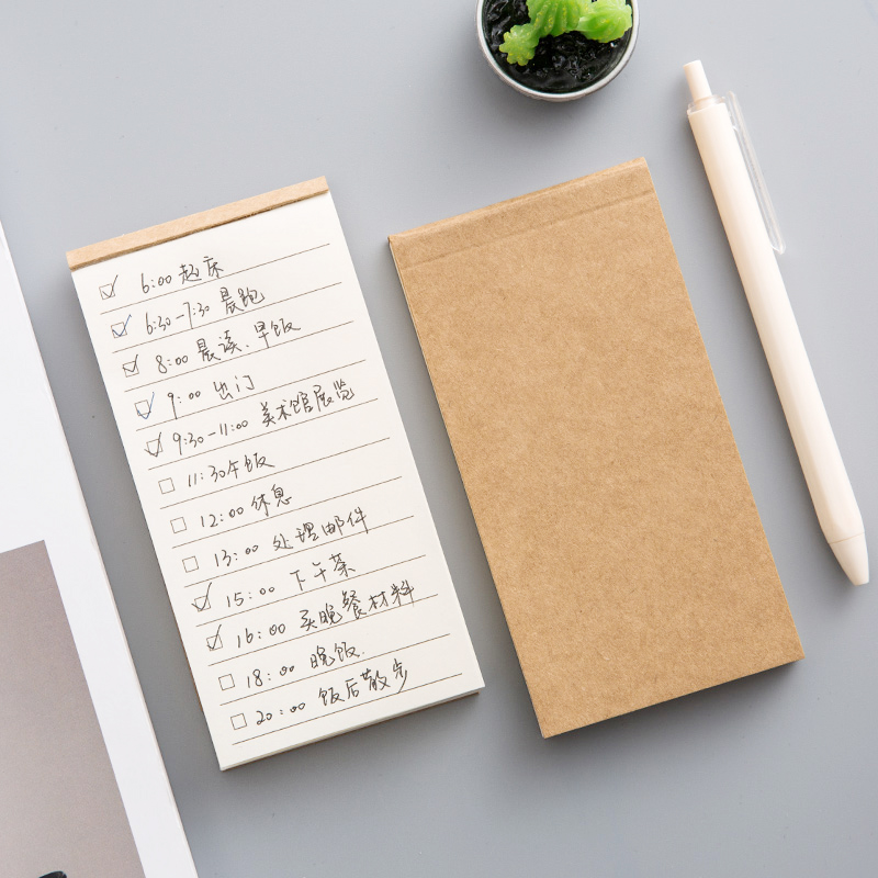 Kraft Memo Pad Portable To-Do List | Shopee Singapore