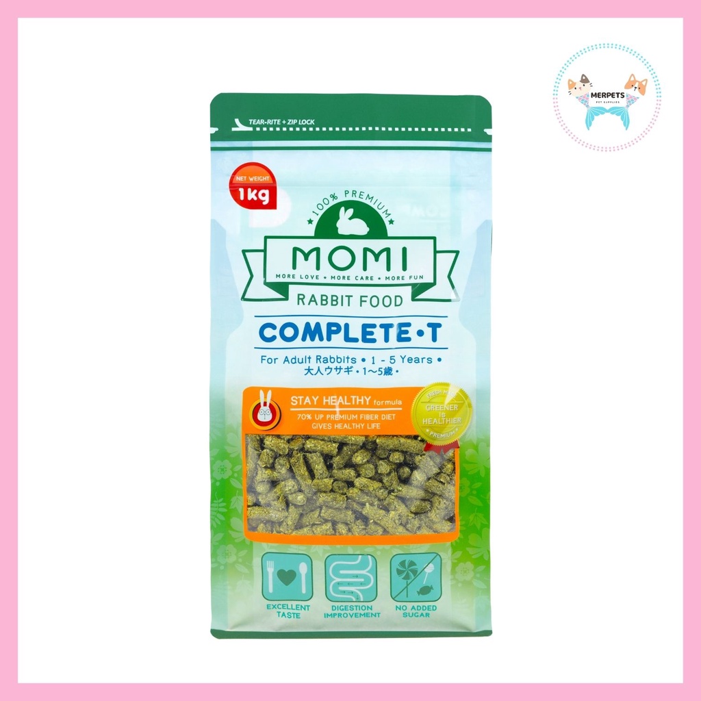 [4 TYPES] Momi Complete A T IC G Pellets for Young Adult Elder Rabbits ...
