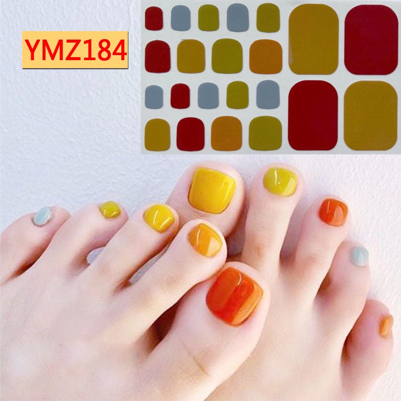 22PCS/SET Korea Cartoon Toes Sticker Tearable Korean Stickers Nail ...