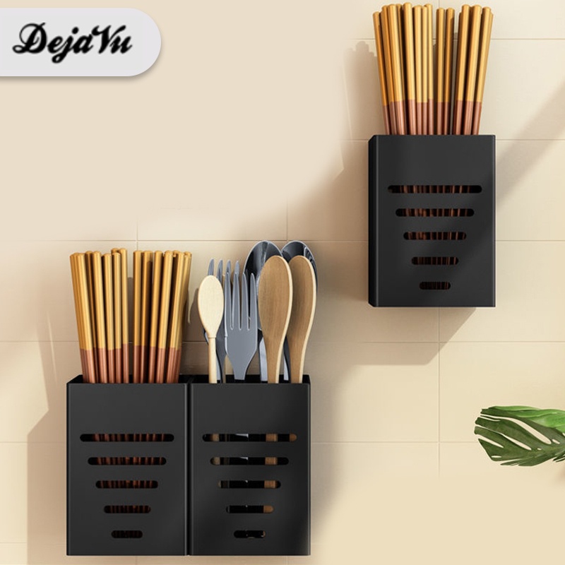 Dejavu Fork Holder Spoon Wall Mounted Chopsticks Rack Stainless Cutlery ...
