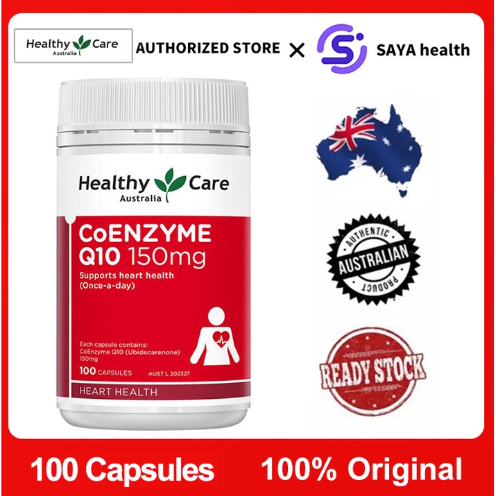 Healthy Care CoEnzyme Q10 150mg 100 Capsules Support Heart Health ...