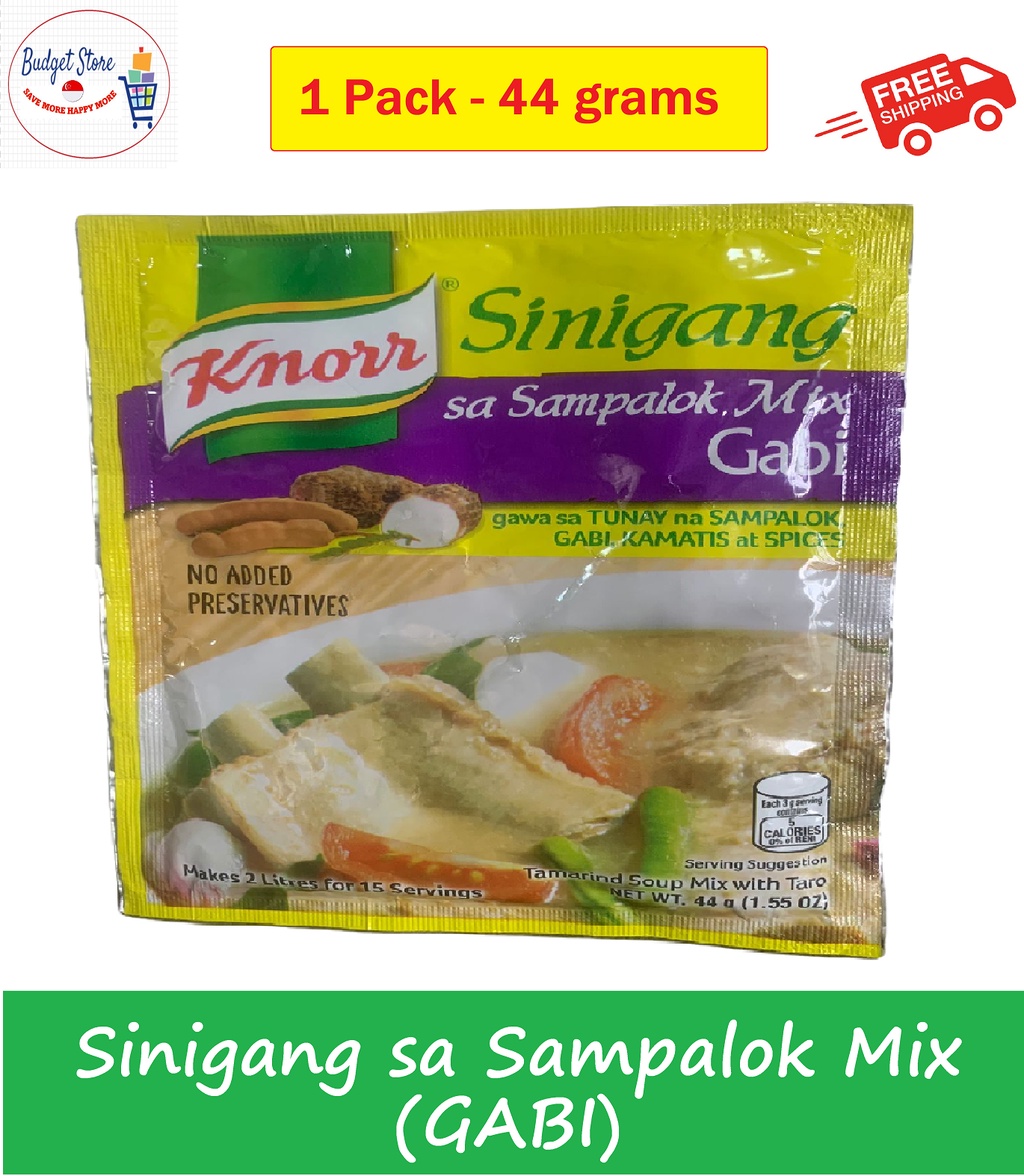 Knorr Sinigang sa Sampalok Mix GABI (Tamarind Soup Mix with Taro) - 44 grams | Shopee Singapore