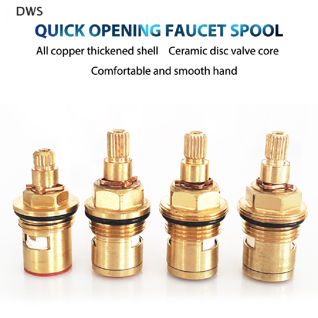 DWS 2 Pcs Faucet Cartridge 1/2" Water Mixer Inner Tap BSP Disc Valve ...