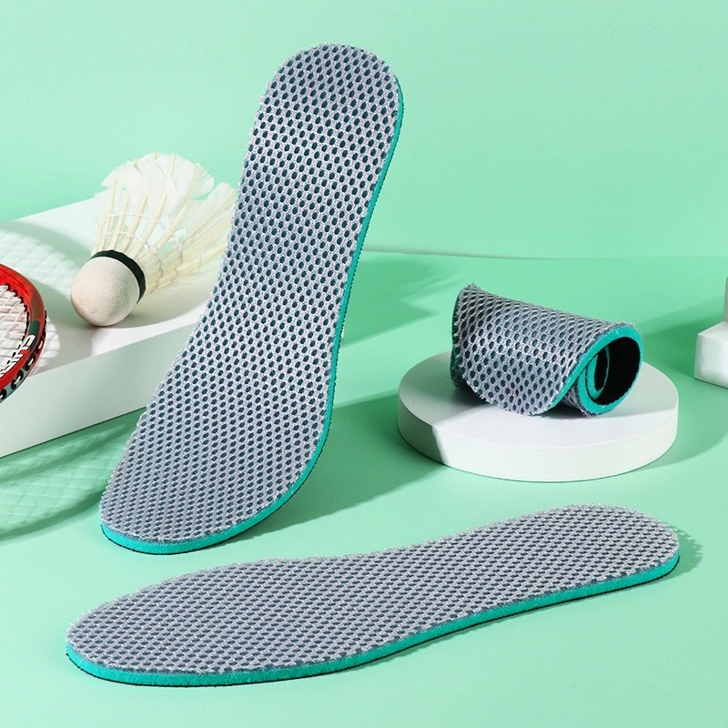 Unisex 4D Soft Sponge Sport Insole / Mesh Fabric Breathable Pain Relief ...