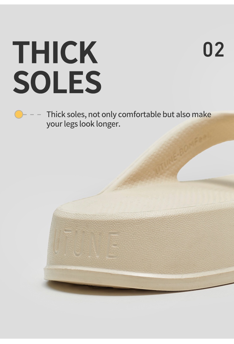 UTUNE Flip Flops Women Men Summer Shoes Outdoor Slippers EVA Soft Non ...