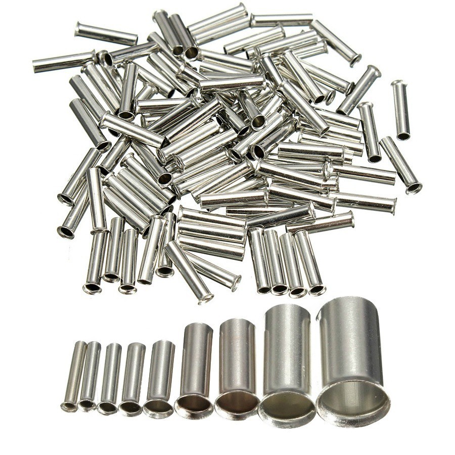 100Pcs Tin-coated Copper Uninsulated Crimp Terminal 0.5mm2-16mm2 / 22 ...