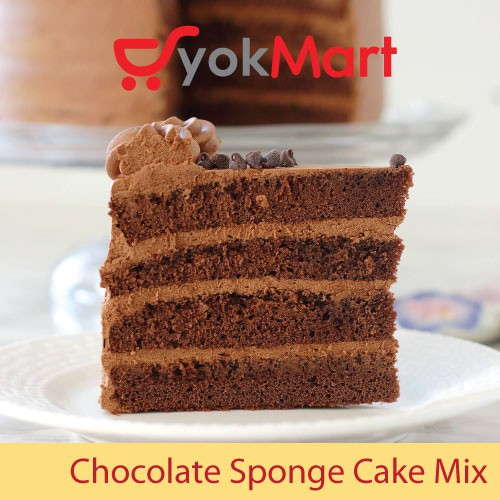 Chocolate Sponge Cake Pre-Mixer Flour Tepung Sponge Kek Mix 巧克力海绵蛋糕预拌粉 ...