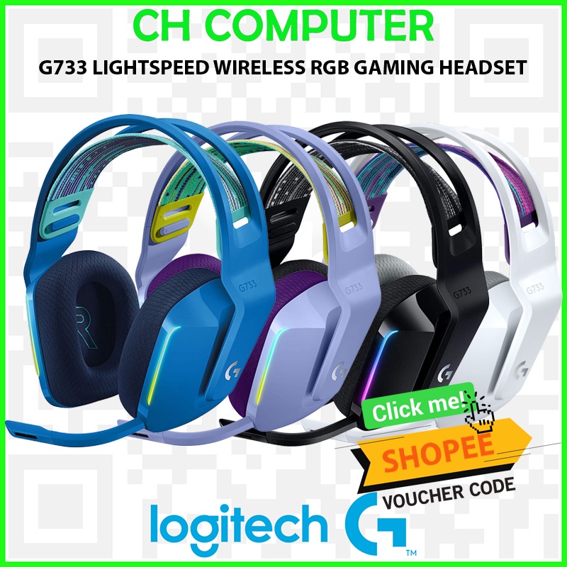 Logitech G733 Lightspeed Wireless RGB Gaming Headset | Shopee Singapore