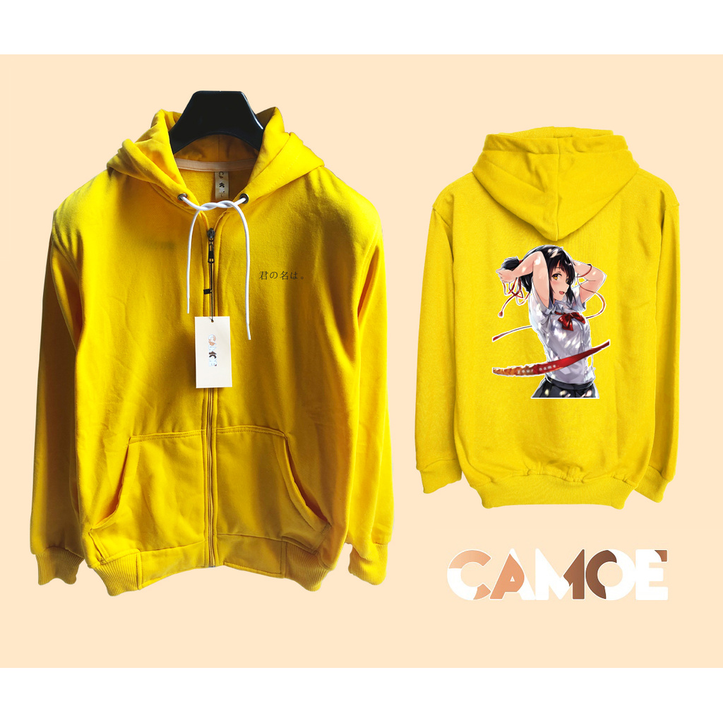 Anime Zipper Hoodie Jacket kimi no na wa Mitsuha | Shopee Singapore