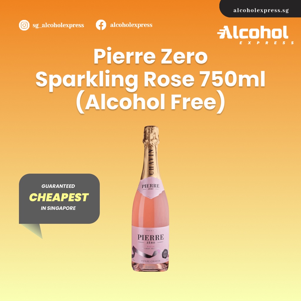 Pierre Zero Sparkling Rose 750ml (Alcohol Free) | Shopee Singapore