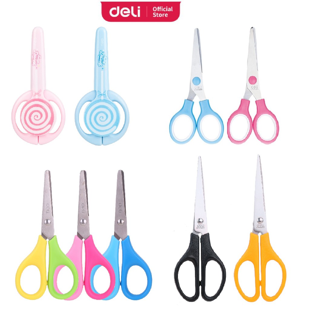 Deli School Cute Scissor Random Colour | Shopee Singapore