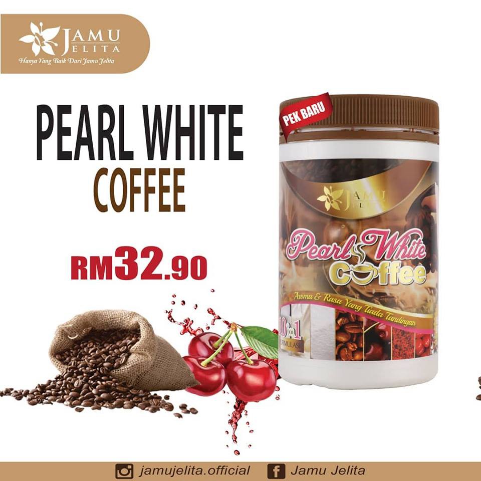 JAMU JELITA PEARL WHITE COFFEE (new pack) | Shopee Singapore
