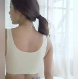 FallSweet 40-80kg Japanese Plus Size Seamless Bra Latex Pad Push Up Brassier No Wire Wireless ...