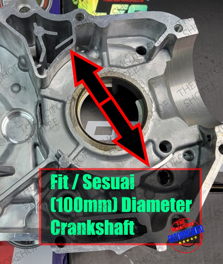 Crankcase Wave125 PNP EX5 Class1/Dream/Wave100 69mm LEO Casing Custom ...