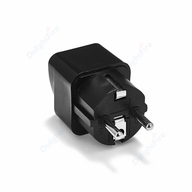 1pcs Universal AU UK US EU Plug Adapter US to EU Converter Black/White Australian Euro Travel ...