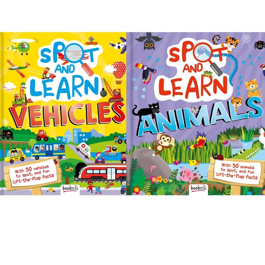 Spot and Learn: Vehicles/Animals (Bookoli) | Shopee Singapore