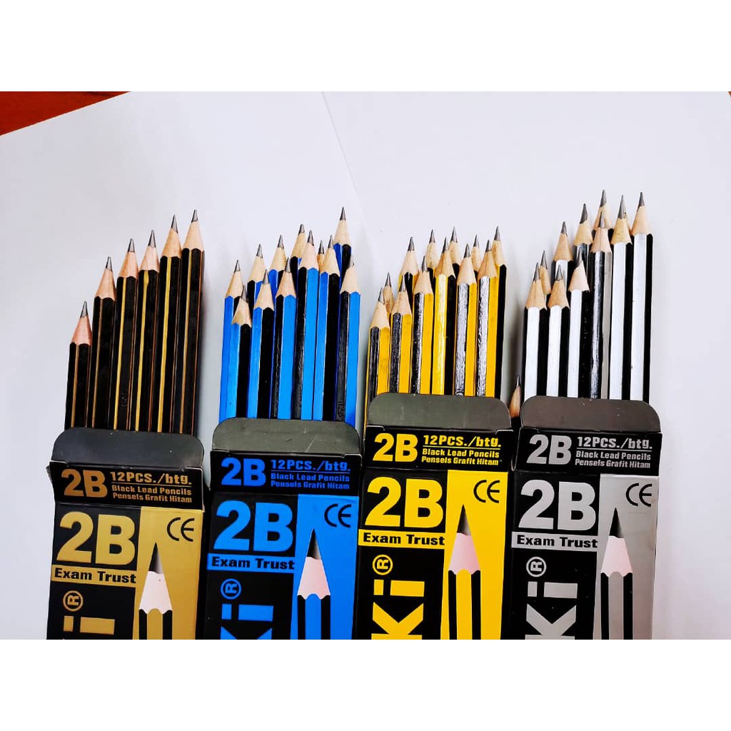 2B PENCIL - NIEKI(12PCS) | Shopee Singapore