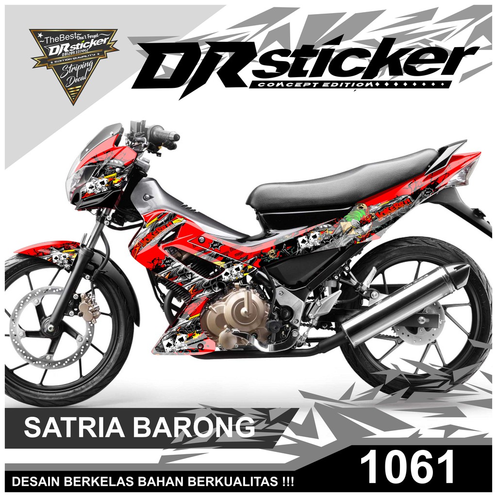 Decal Custom Satria Barong Sticker Decal Satria Barong Joker Design ...