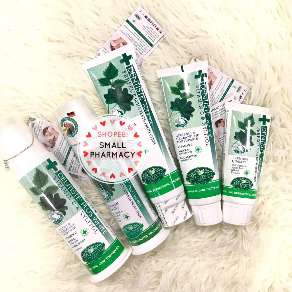 DENTISTE PLUS WHITE Nighttime Toothpaste Travel Kit (50 G / 100 G / 160 ...