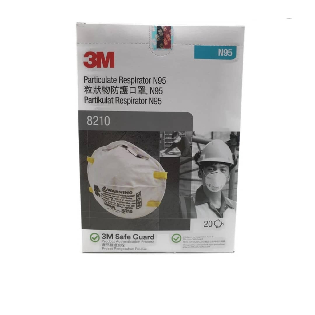 3M 8210 N95 Particulate Respirator 1 Box (20pc) | Shopee Singapore