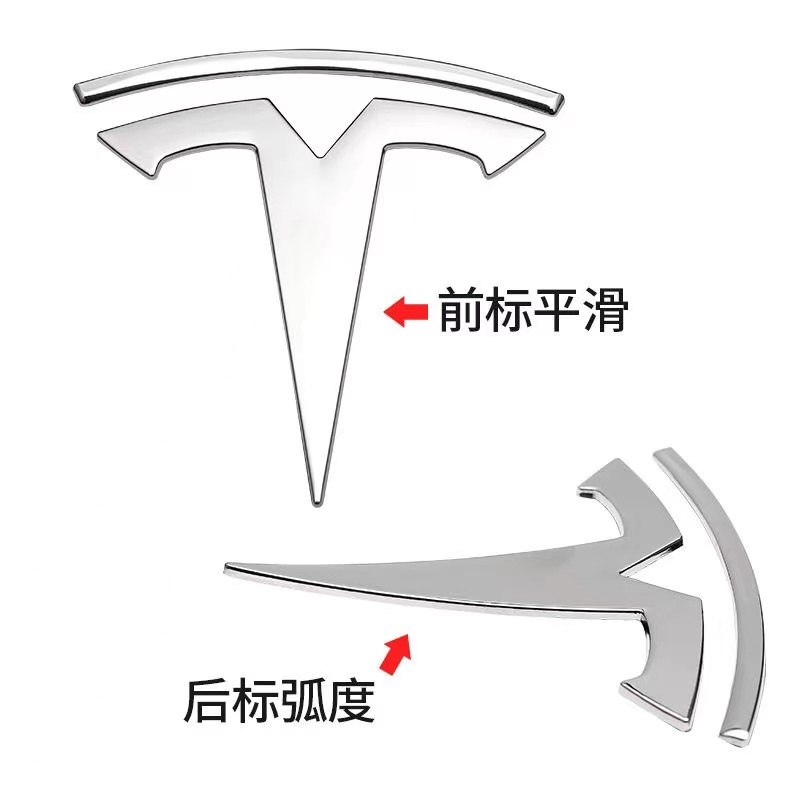 TESLA Car Logo Model3Y Front Trunk Replacement Sticker Original ...