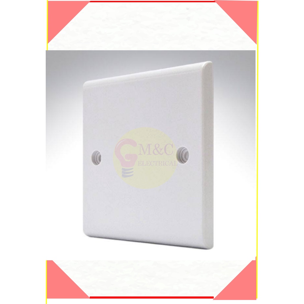 PVC Blank Plate 3"x3" Switch Socket Box Blanking Cover | Shopee Singapore