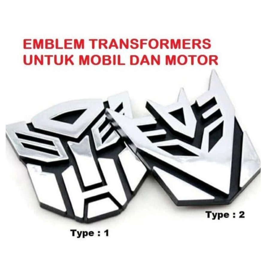 Transformer Emblem Autobot Decepticon Transformers Car Full Chrome ...