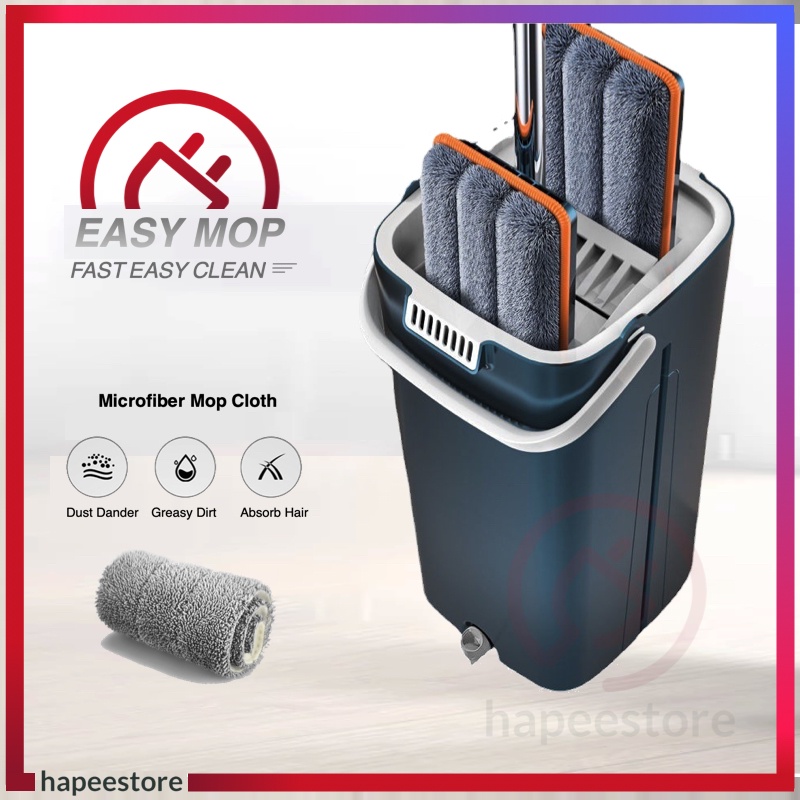 EASY MOP V2 - EASY Squeeze Dry Mop For All Types of Flooring - FAST ...