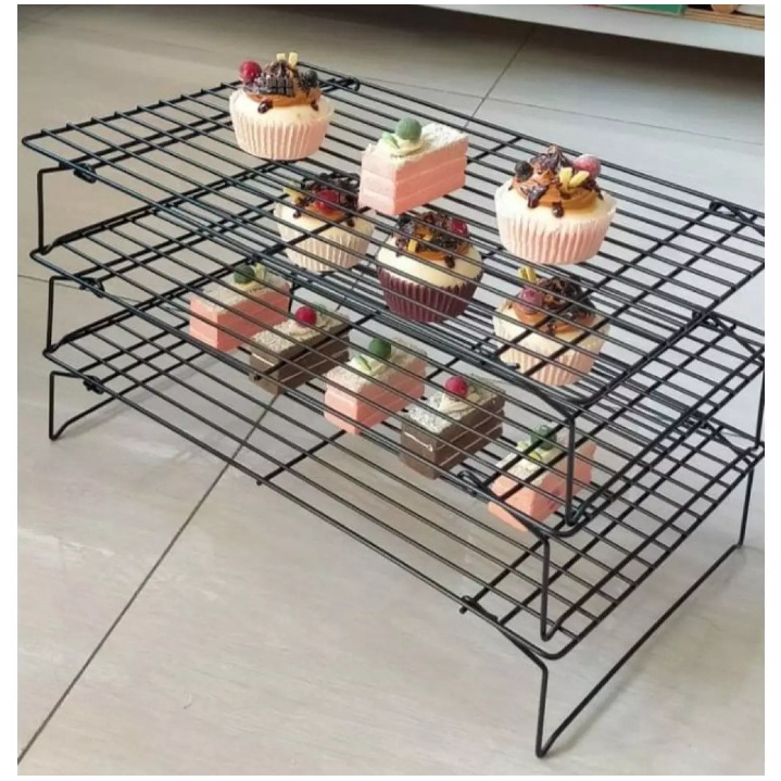 Cooling rack 3 Stacks cooling rack Food Drainer rack Cake Drainer ...