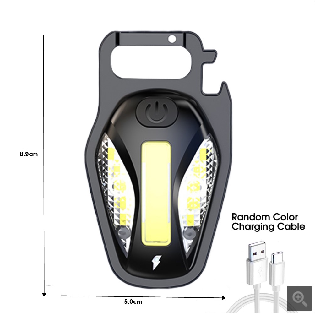 [Buy 1 Get 2] Mutifuction Mini Keychain LED Flashlight/USB Rechargeable ...