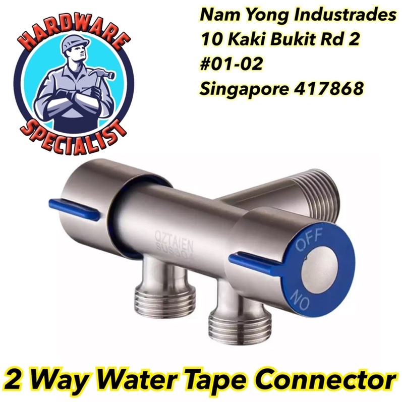 Hardware Specialist 2 Way Water Tap Connector / 2 Way Water Outlet ...