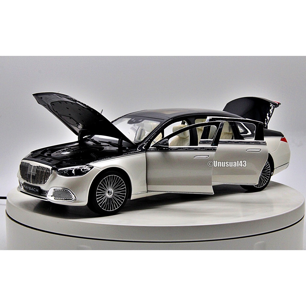 1/18 Norev Mercedes Maybach S680 4Matic Designo Diamond White Bright ...