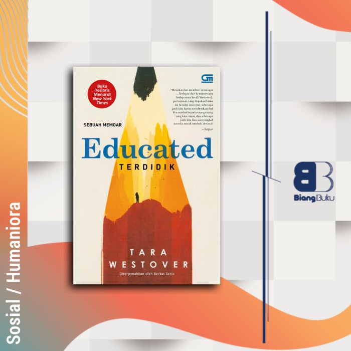 Educated Book - A Memoir of TARA WESTOVER Ori Gramedia | Shopee Singapore