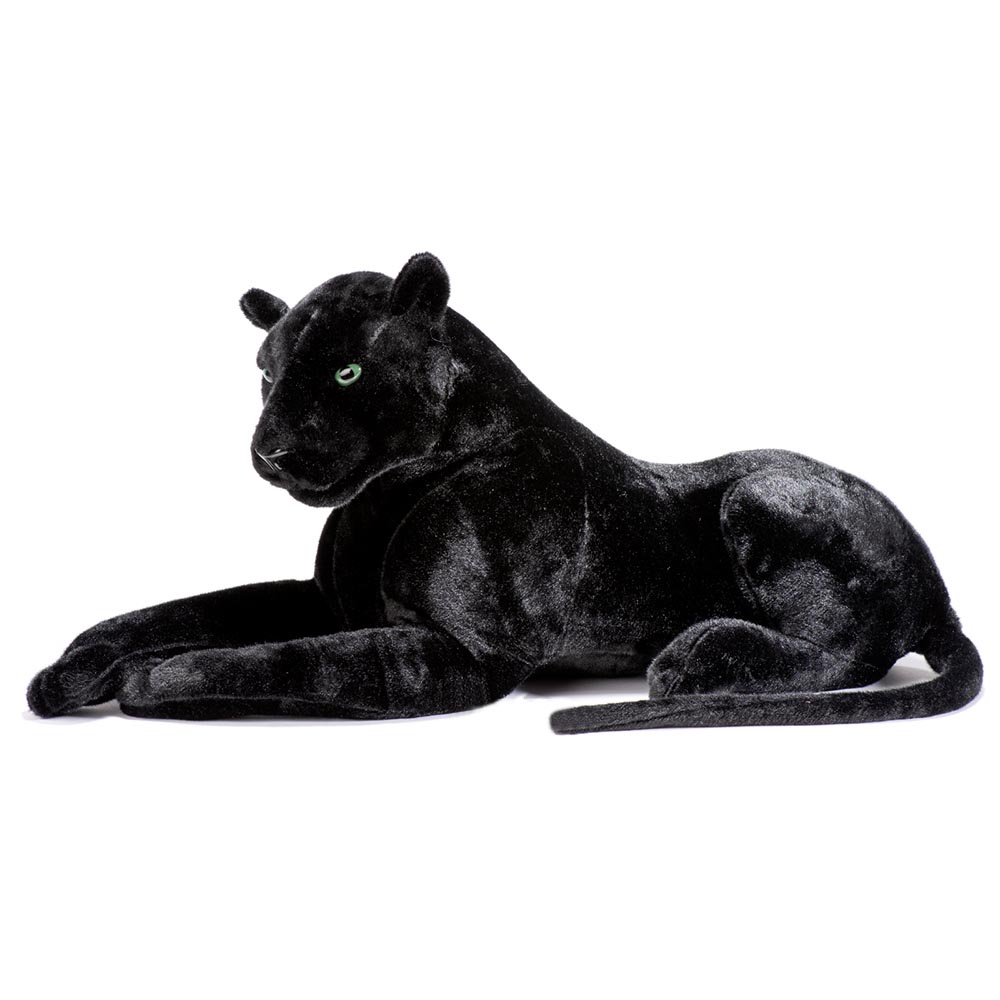 Large Black Panther Realistic Stuffed Plush Soft Toy 100cm | Shopee ...