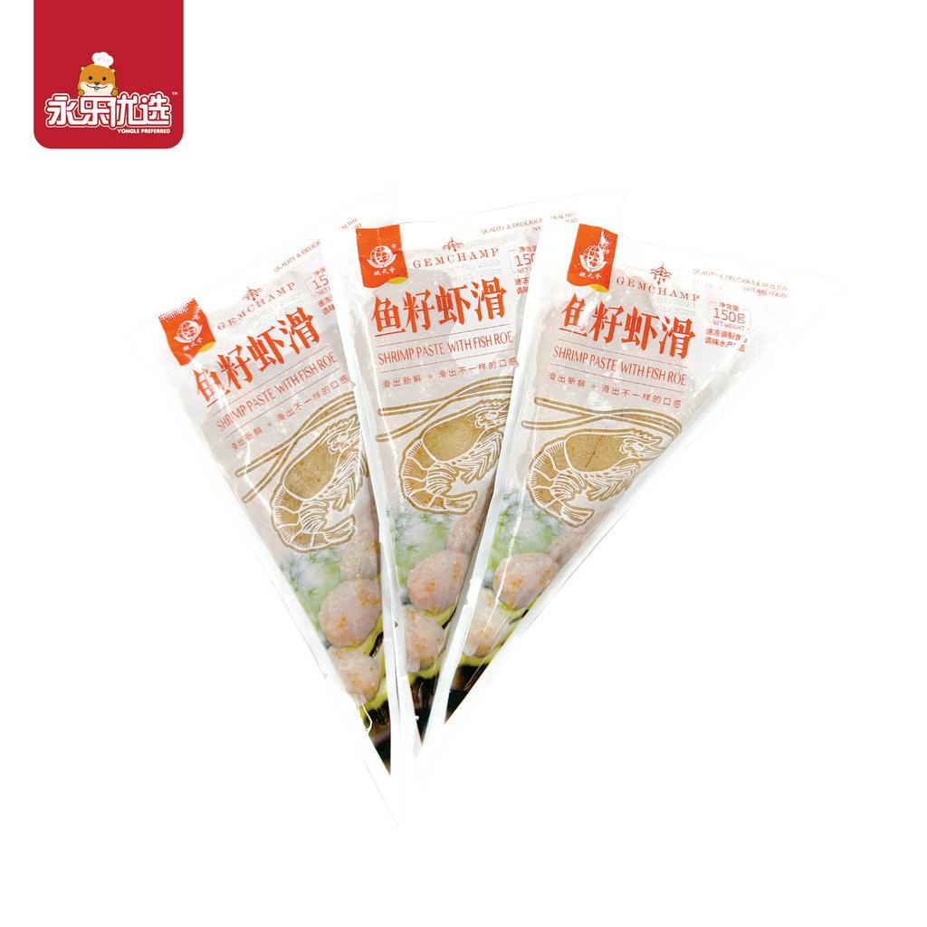 【Bundle 3IN1】Shrimp Paste With Fish Paste 【3包】鱼籽虾滑 150g x 3 pack ...