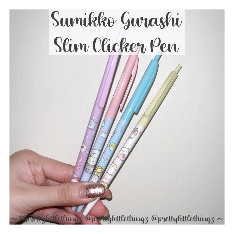 * $5.90/4PCS * Sumikko Gurashi Slim Clicker Pen (Tonkatsu, Shirokuma ...