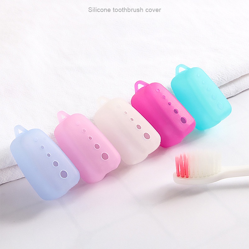Home Outdoor Travel Toothbrush Dust Cover Portable Silicone Toothbrush ...
