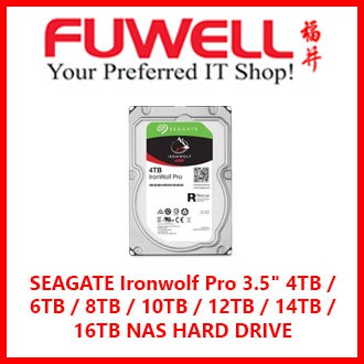 FUWELL - SEAGATE Ironwolf Pro 3.5" 4/6/8/10/12/14/16/18/20TB 7200rpm ...