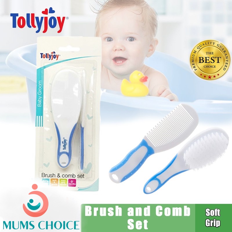 Tollyjoy baby hair Brush And Comb Set | Shopee Singapore