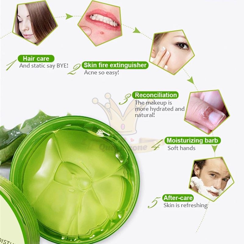 300ml Aloe Vera Gel 98% Natural Face Creams Moisturizer Acne Treatment ...