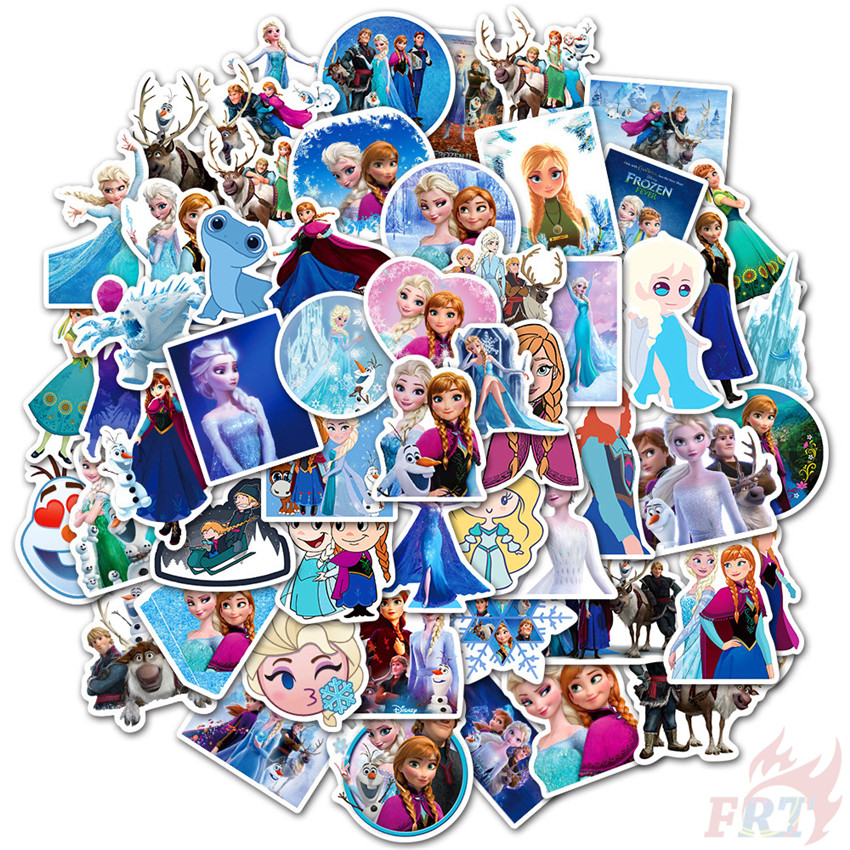 Frozen - Series 02 D-Cartoon Princess Anna Elsa Stickers 50Pcs/Set ...