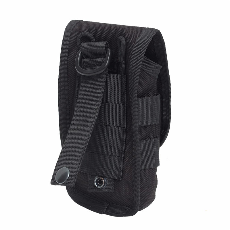 Double Layer Tactical Phone Pouch Bag Belt Nylon Waterproof Molle ...