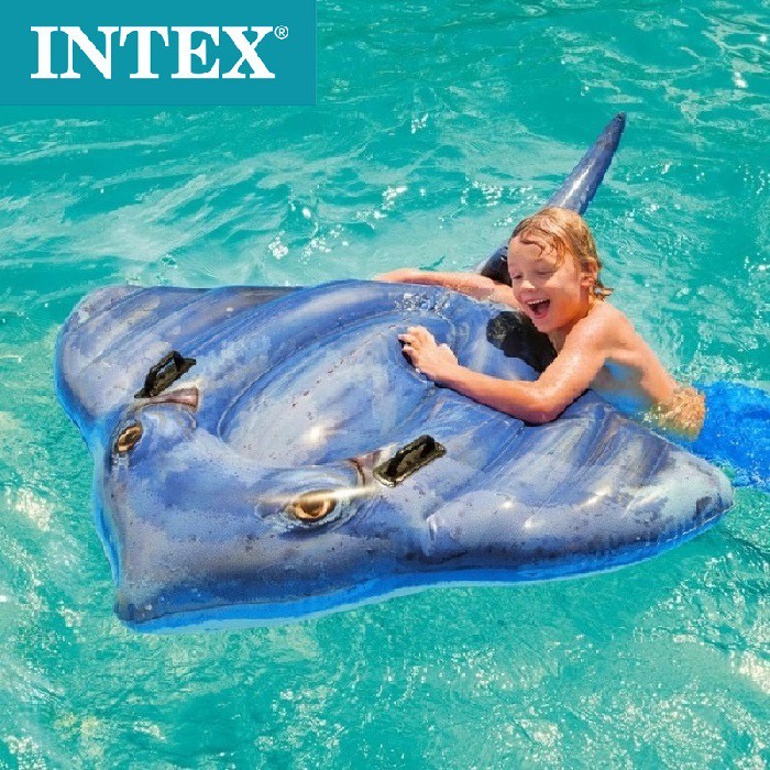 INTEX Swimming Pool 188cm*145cm Plastic PVC Inflatable Stingray Rider ...