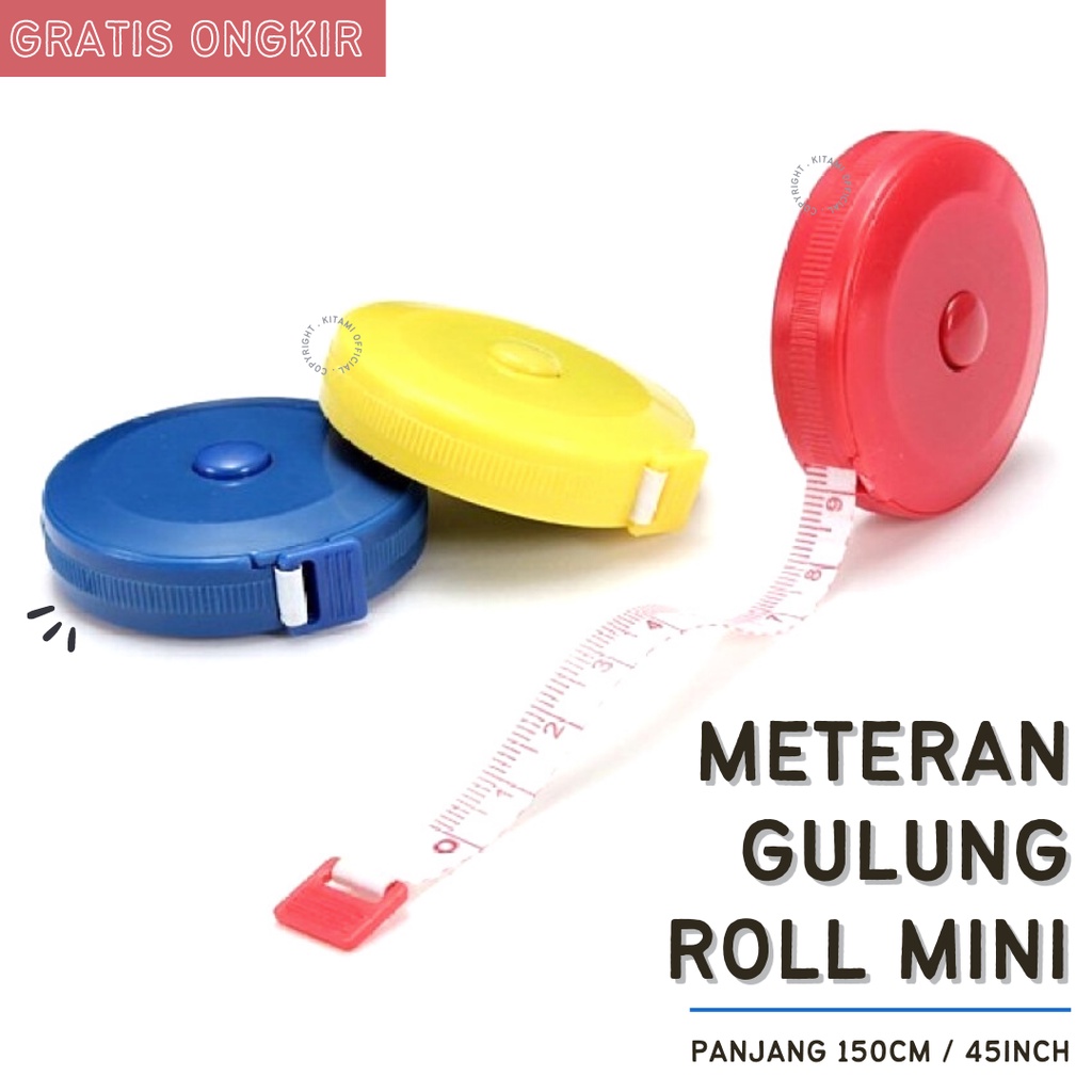 AUTOMATIC MINI ROLL METER 150CM LENGTH | METERAN MEASURING TOOL ...