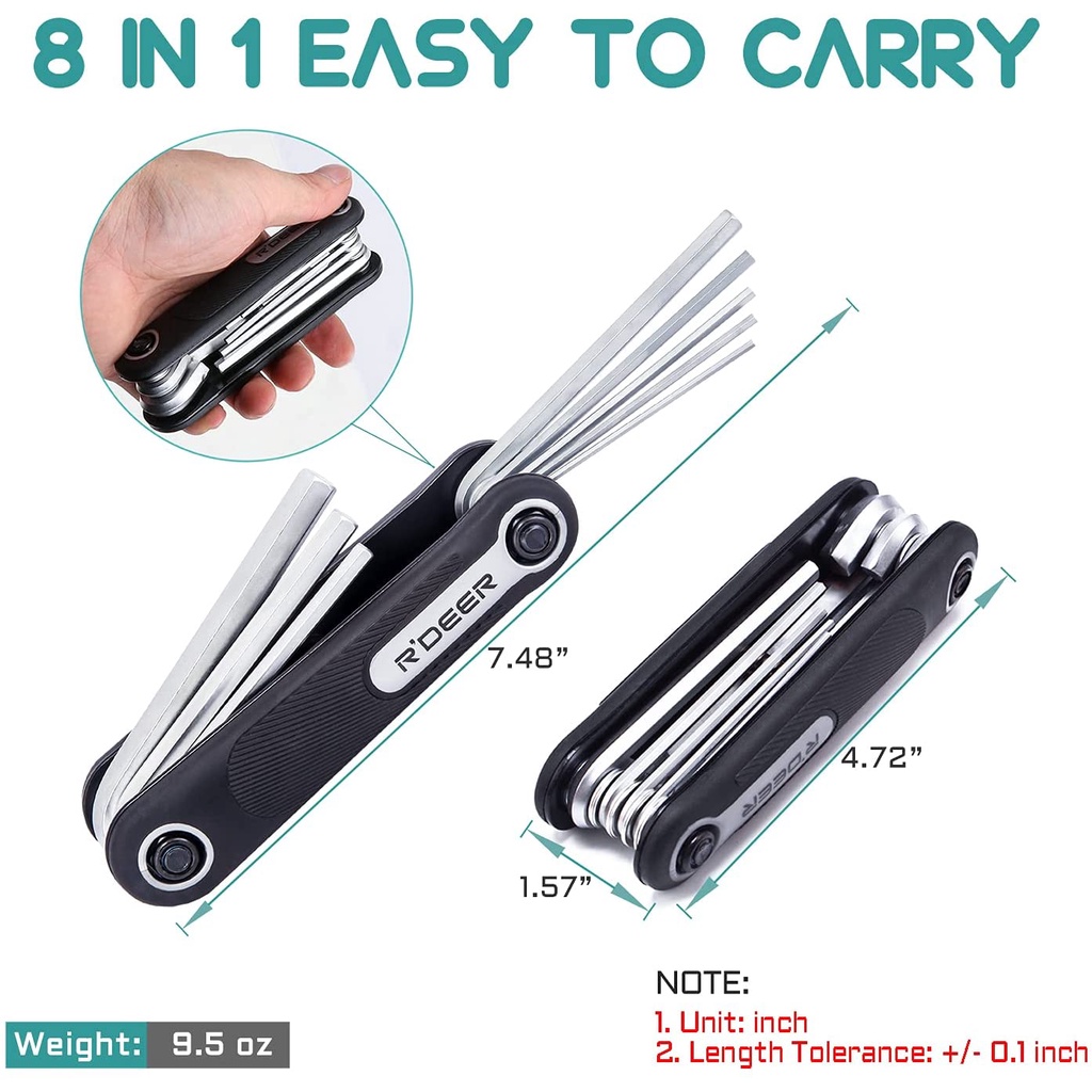 [SG STOCK] FOLDING ALLEN KEY SET HEXAGON /STAR/ MINUS& PLUS Pocket ...